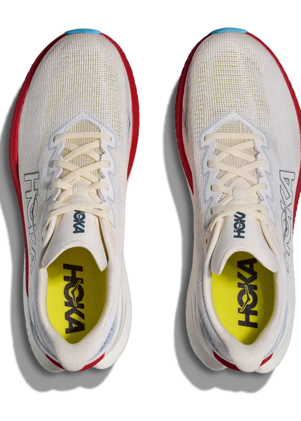 Hoka | Mach X3 | White / Alabaster | Heren Hardloopschoenen ...